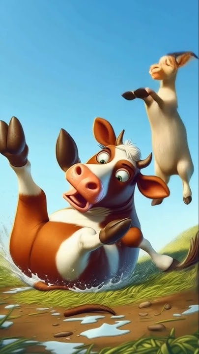 Playful Goat, Clumsy Cow — Pure Chaos! - YouTube