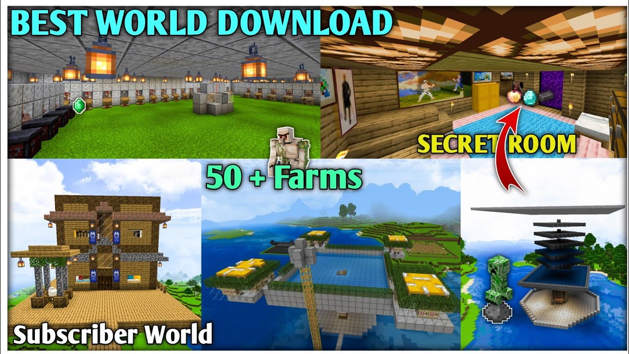 Minecraft Best World Download Link 1.20 pe | Best World for Minecraft ...