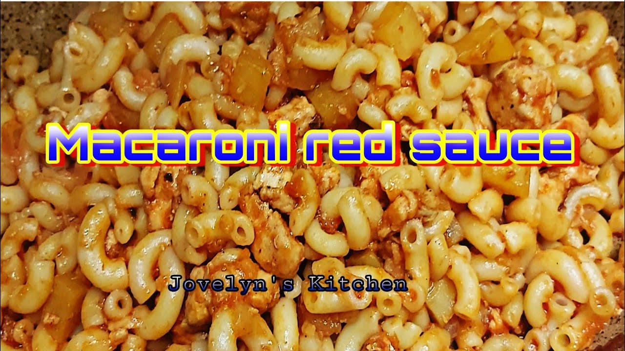 MACARONI RED SAUCE RECIEPE GOOD FOR DINNER, ARABIC FOOD🥰 - YouTube