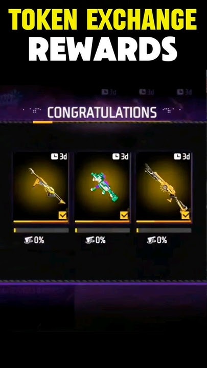 Token Exchange Rewards😱Free Bundle And Gunskin🥳 #freefire #trending # ...