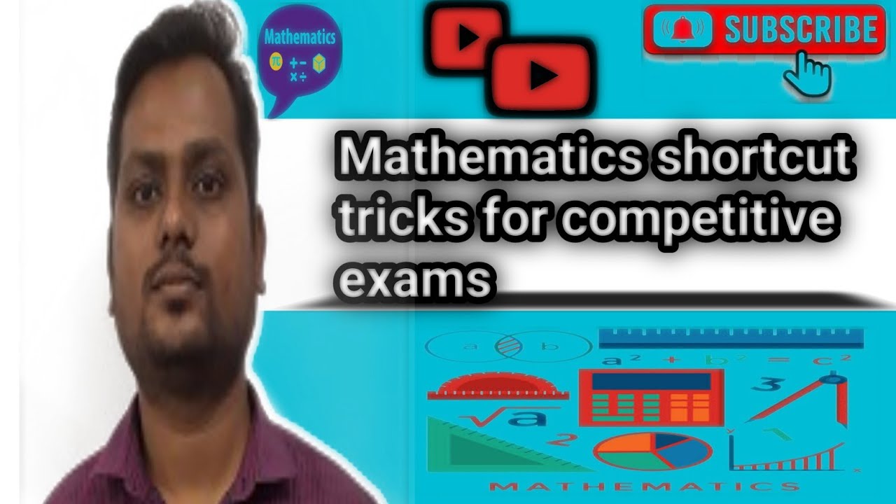 mathematics Shortcut tricks for competitive and to find out the value ...