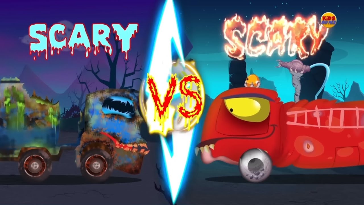 SCARY WATER TRUCK VS SCARY FIRE TRUCK - YouTube