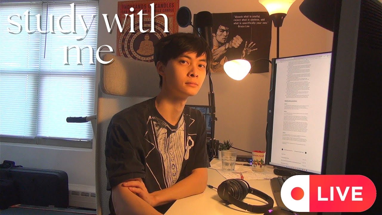 so, this is the end - study with me live - 3 hrs - 60/10 pomodoro - med ...