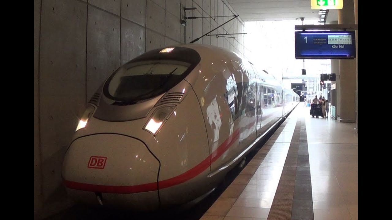 Velaro D Ein- Ausfahrt Köln/Bonn Flughafen - YouTube