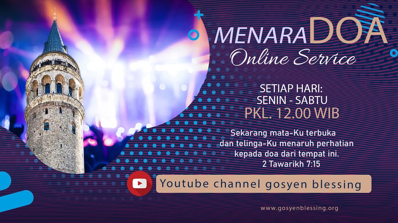 Menara Doa Gosyen Blessing, 31 Maret 2021 - YouTube