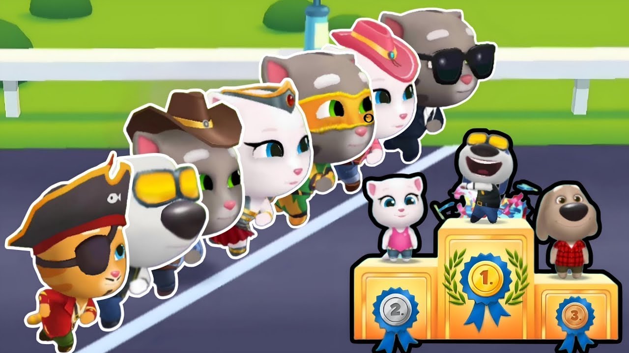Talking Tom Gold Run Race of Heroes Full Screen Gameplay Android, iOS ...
