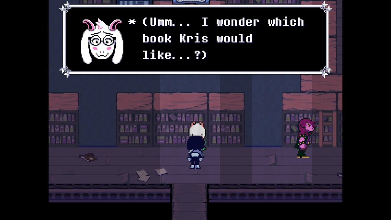 DELTARUNE Chapter 4 - Kris and Ralsei read a book - YouTube