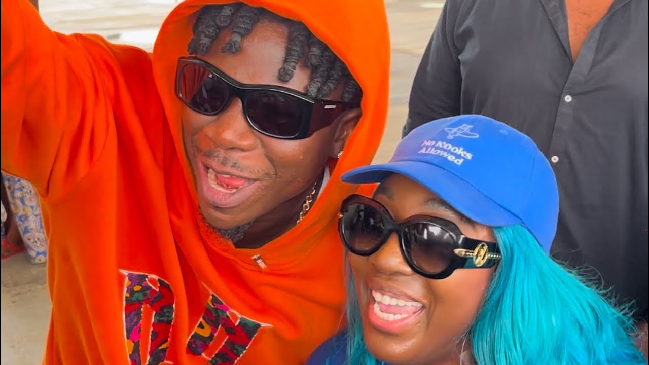 Stonebwoy Welcomes Jamaican Dancehall Queen, Spice To Ghana - YouTube
