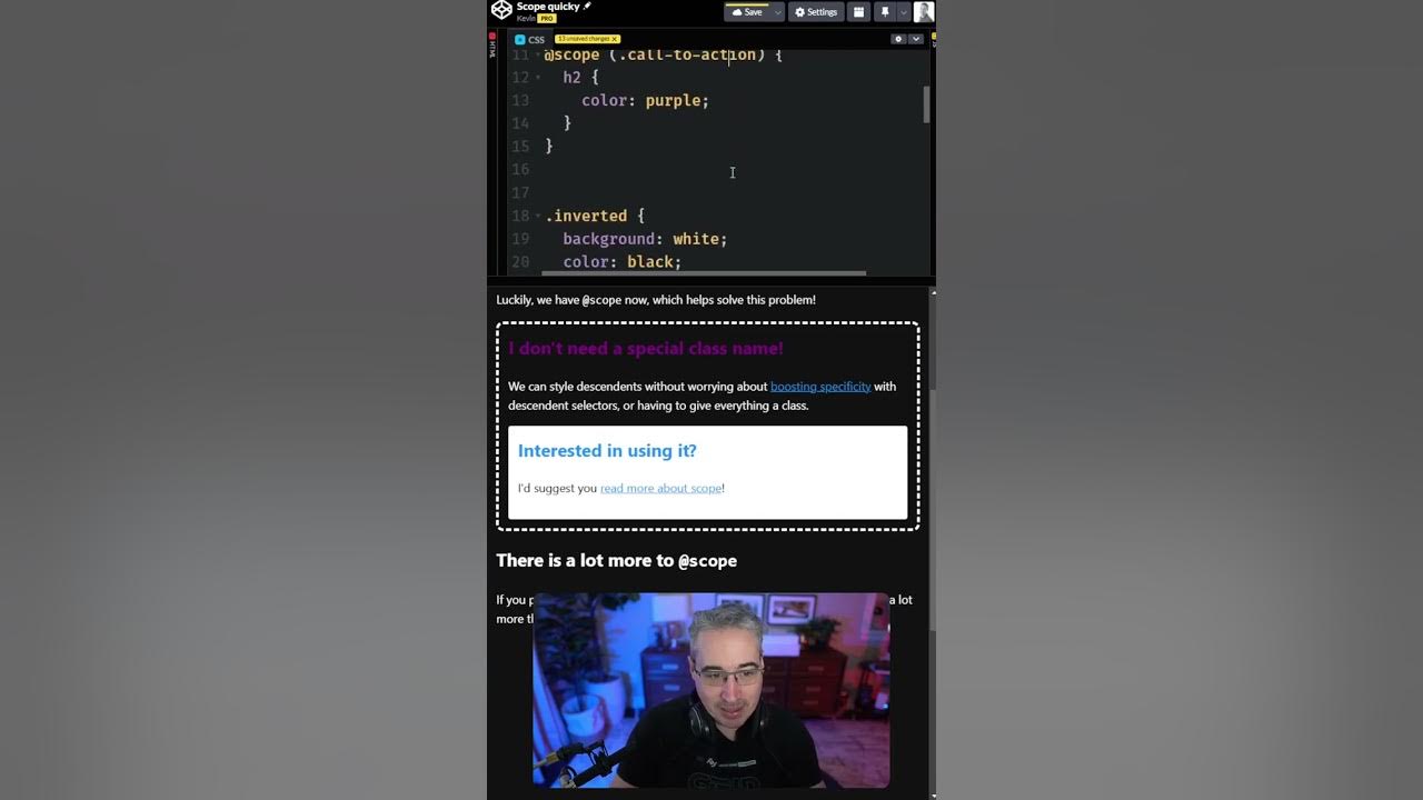 You can scope styles with vanilla CSS now - YouTube