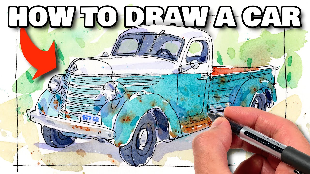 Draw Your First Car! (Even If You’ve Never Tried Before) - YouTube
