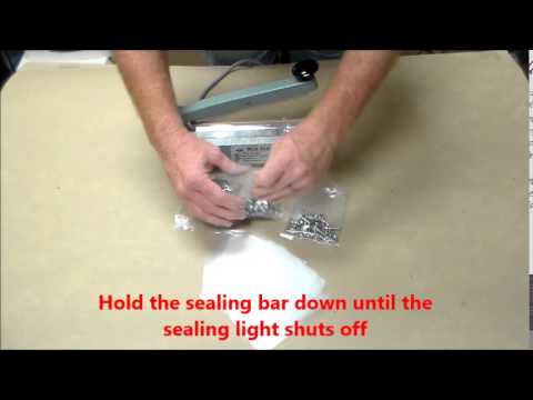 Sealing Poly Bags For Retail Packaging with an Impulse Sealer - YouTube