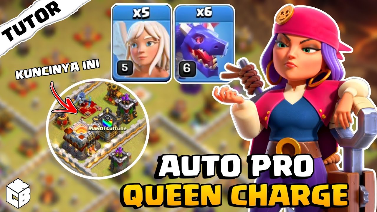 TUTOR LENGKAP!! | Cara Bermain Queen Charge NAGA | Clash of Clans - YouTube
