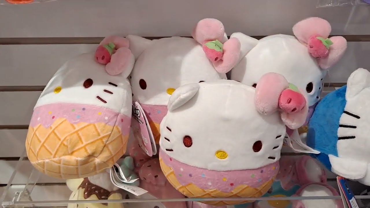 Hello Kitty and Friends Claire's Plushie Plush Tee Turtle Pusheen - YouTube