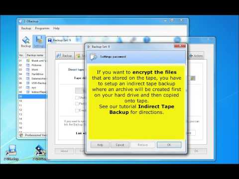 Z-DBackup - Direct tape backup LTO / DAT - Software - YouTube