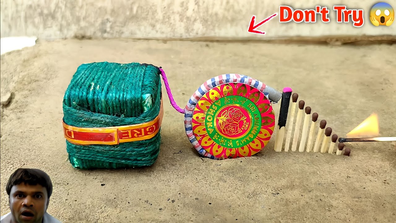 VIP Bomb Matchstick Amazing Cracker experiment 😱 || Diwali cracker ...