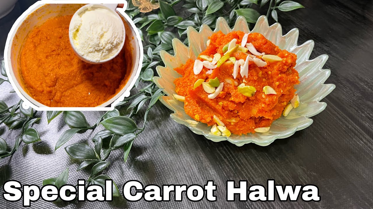 Special Carrot Halwa 🥕 | Gajorer Halwa with Chana | Carrot Halwa w ...