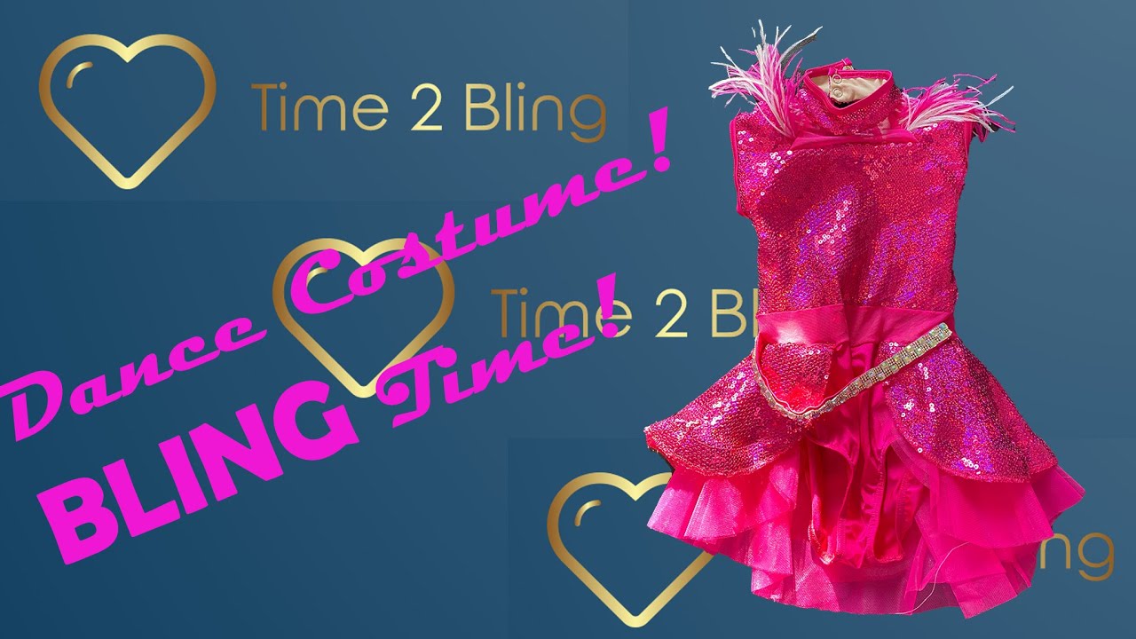 How to - DANCE COMPETITION PINK Costume POP! Diamante Rhinestone to Get ...