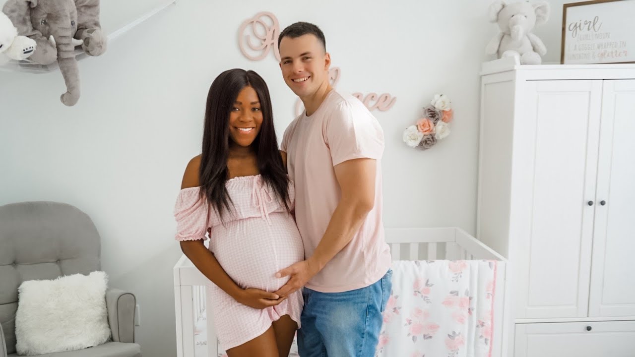 BABY BOSH OFFICIAL NURSERY REVEAL!! || BABY GIRL NURSERY TOUR - YouTube