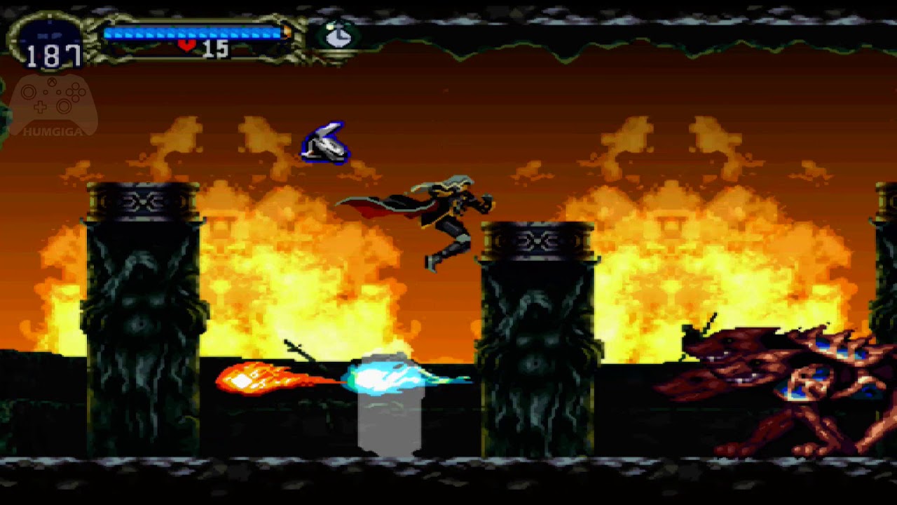 Castlevania Symphony of the Night #11 Boss Cerberus in Abandoned Mine ...