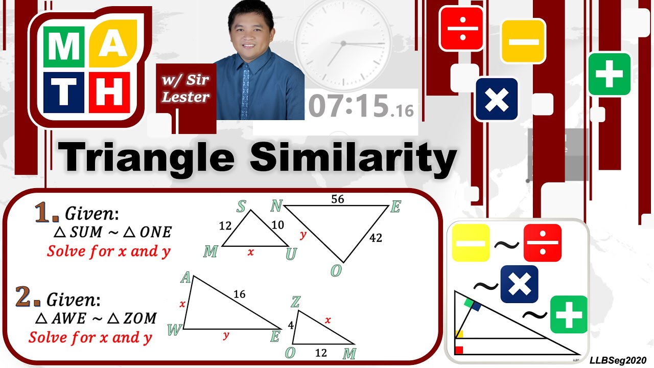 Solving Unknown Parts of Similar Triangles (Part 1) - Math 9_3rd_Unit 1 ...