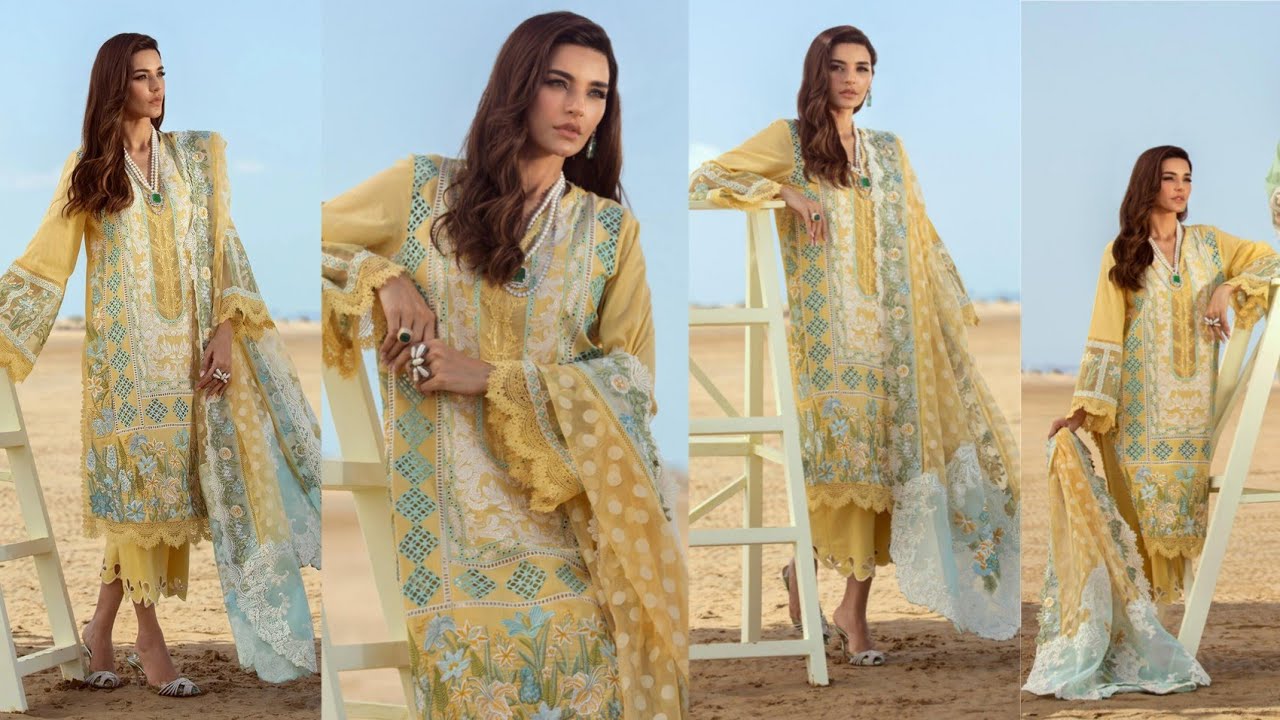 CRIMSON BY SAIRA SHAKIRA 5A AMBER LUXURY LAWN 2023 - YouTube