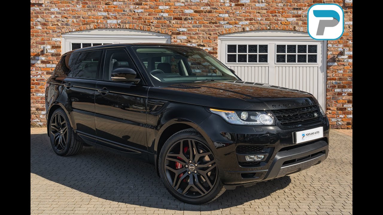 2017/67 RANGE ROVER SPORT SDV6 HSE DYNAMIC IN SANTORINI BLACK WITH ...