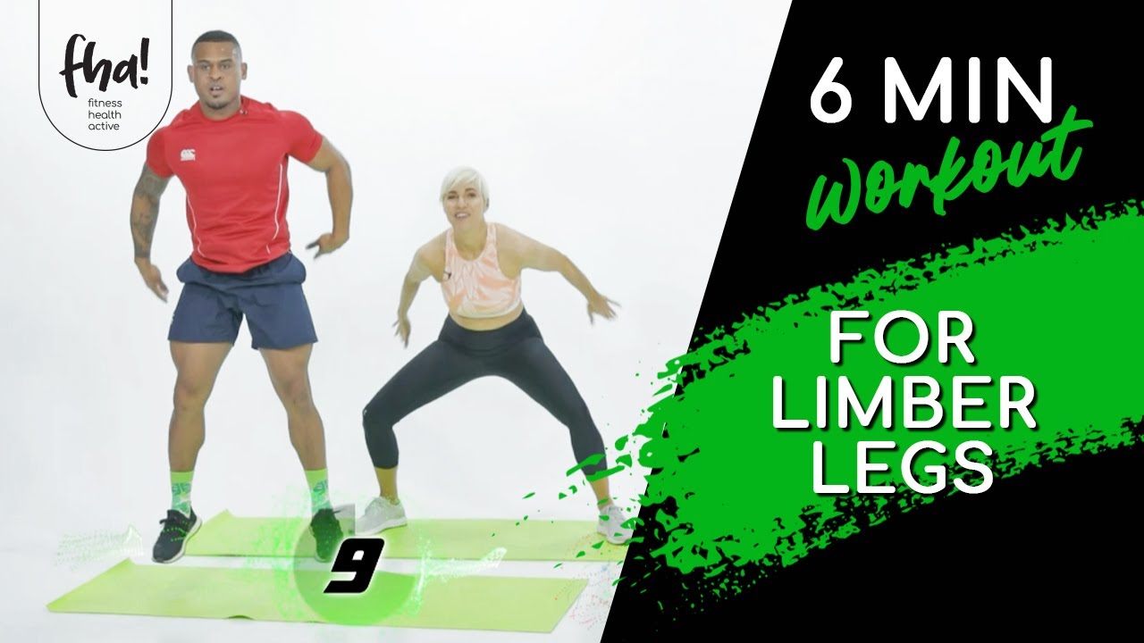 6 MINUTES FOR LIMBER LEGS | 5 Colour fitness | Season 2 - YouTube