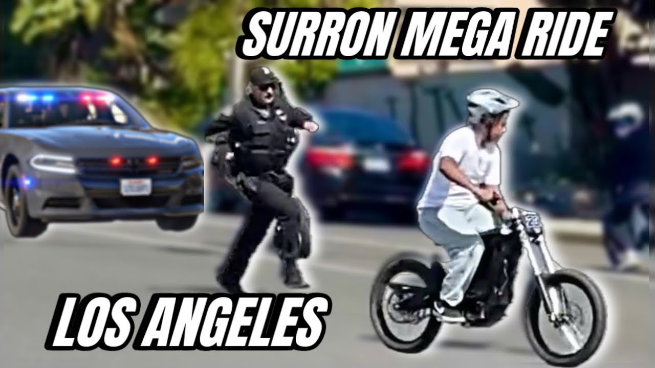 THE BIGGEST SURRON TAKEOVER IN LOS ANGELES!! (1000+ SURRONS & POLICE ...