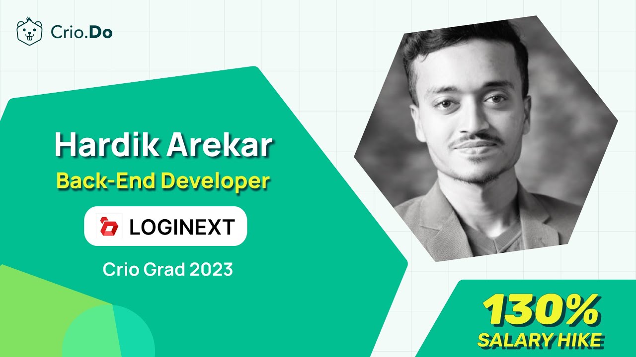 The learning journey that earned him a 130% Salary Hike | Hardik Arekar ...
