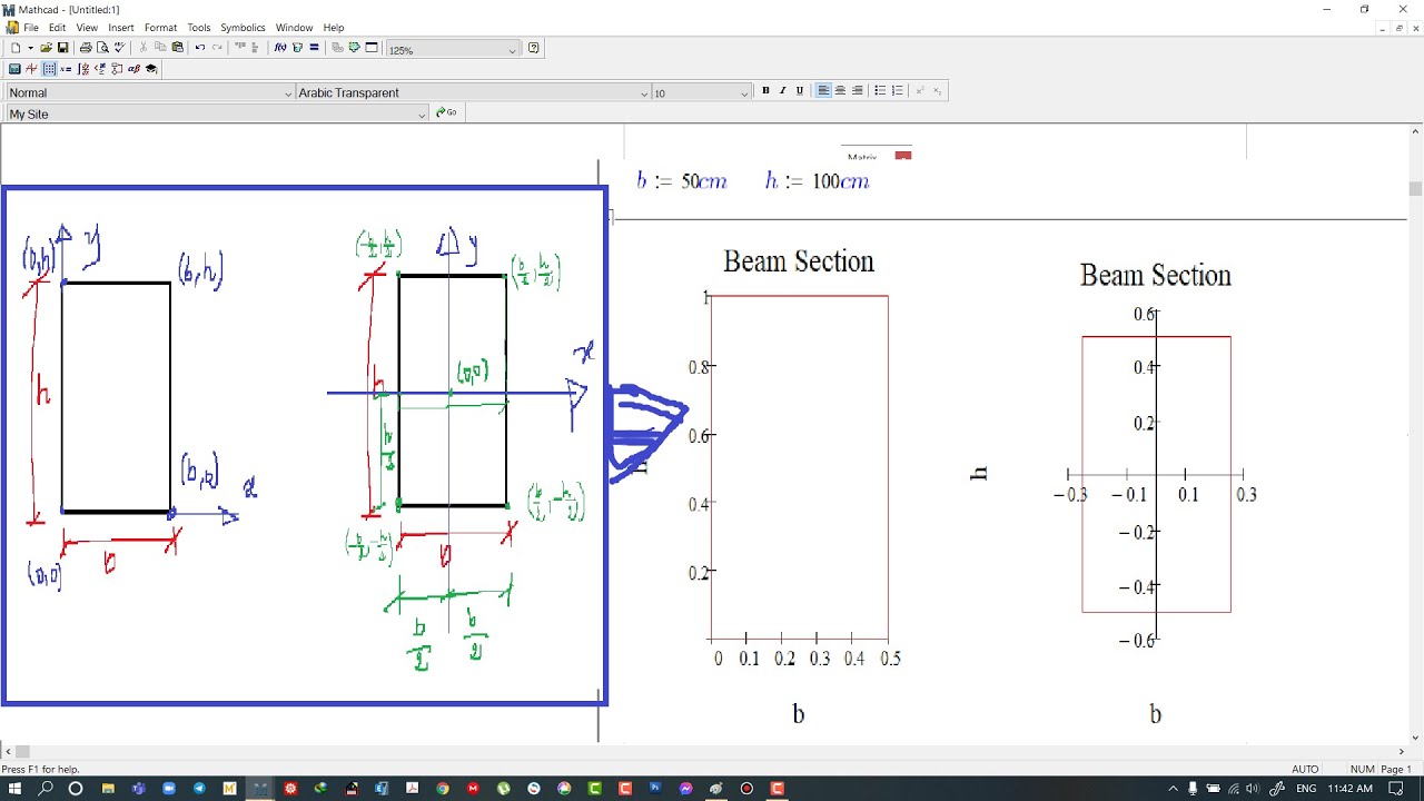 MathCAD1 5 Draw Beam Column Section Without Rebar MathCAD YouTube MathCAD1 5 Draw Beam Column Section Without Rebar MathCAD YouTube