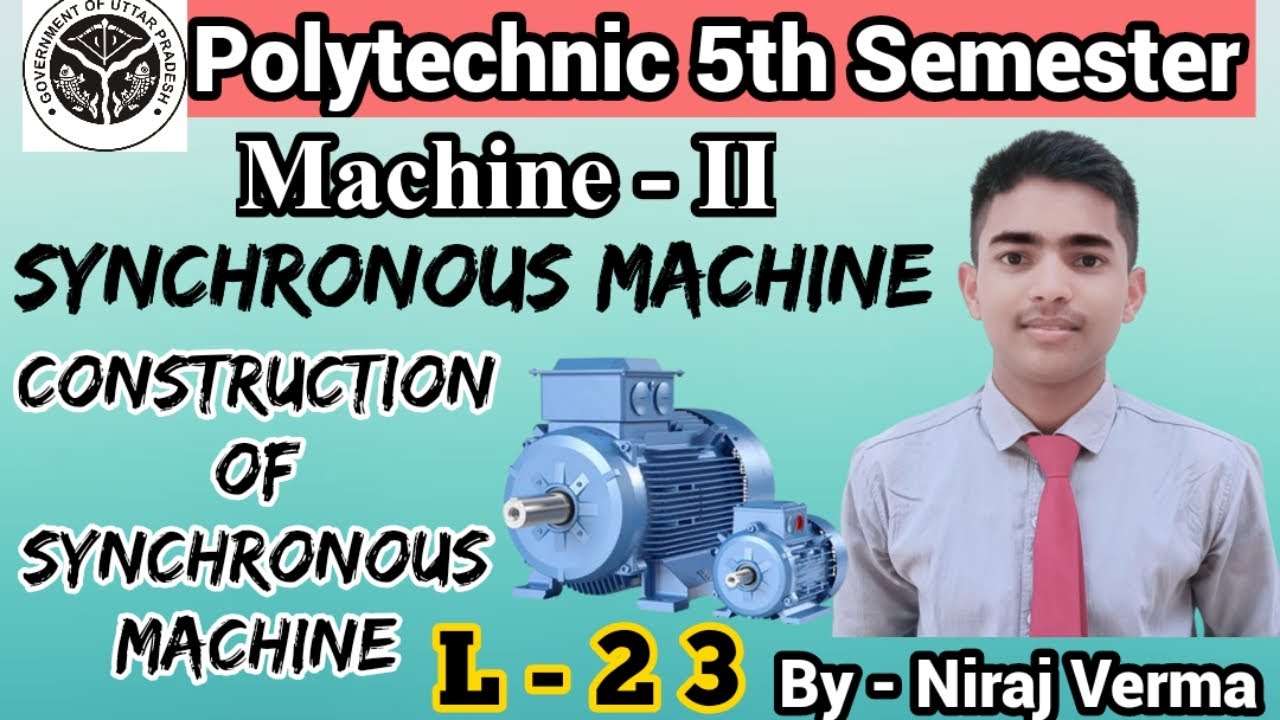 Construction of Synchronous Machine| Salient Pole| Cylindrical Rotor ...