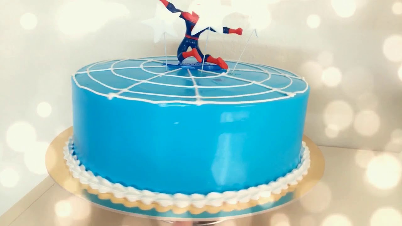 Spiderman dom cake - YouTube
