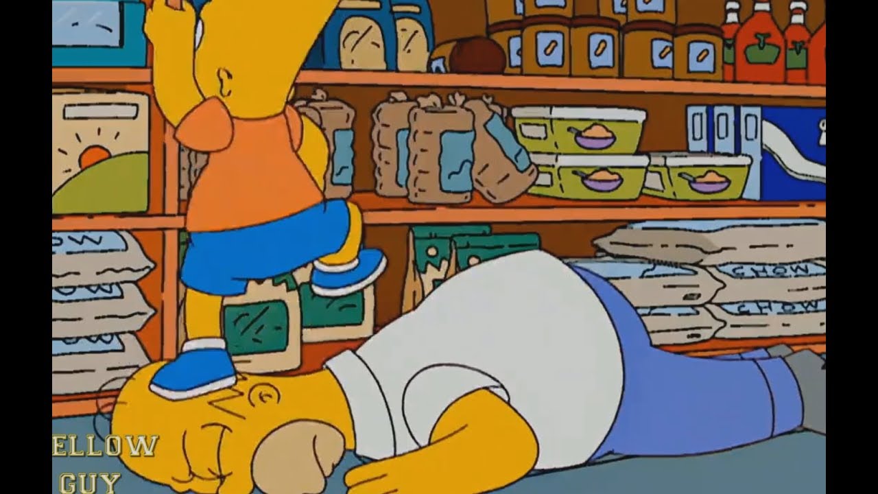 THE SIMPSONS - Bart Mischief In The Supermarket Candy! - YouTube