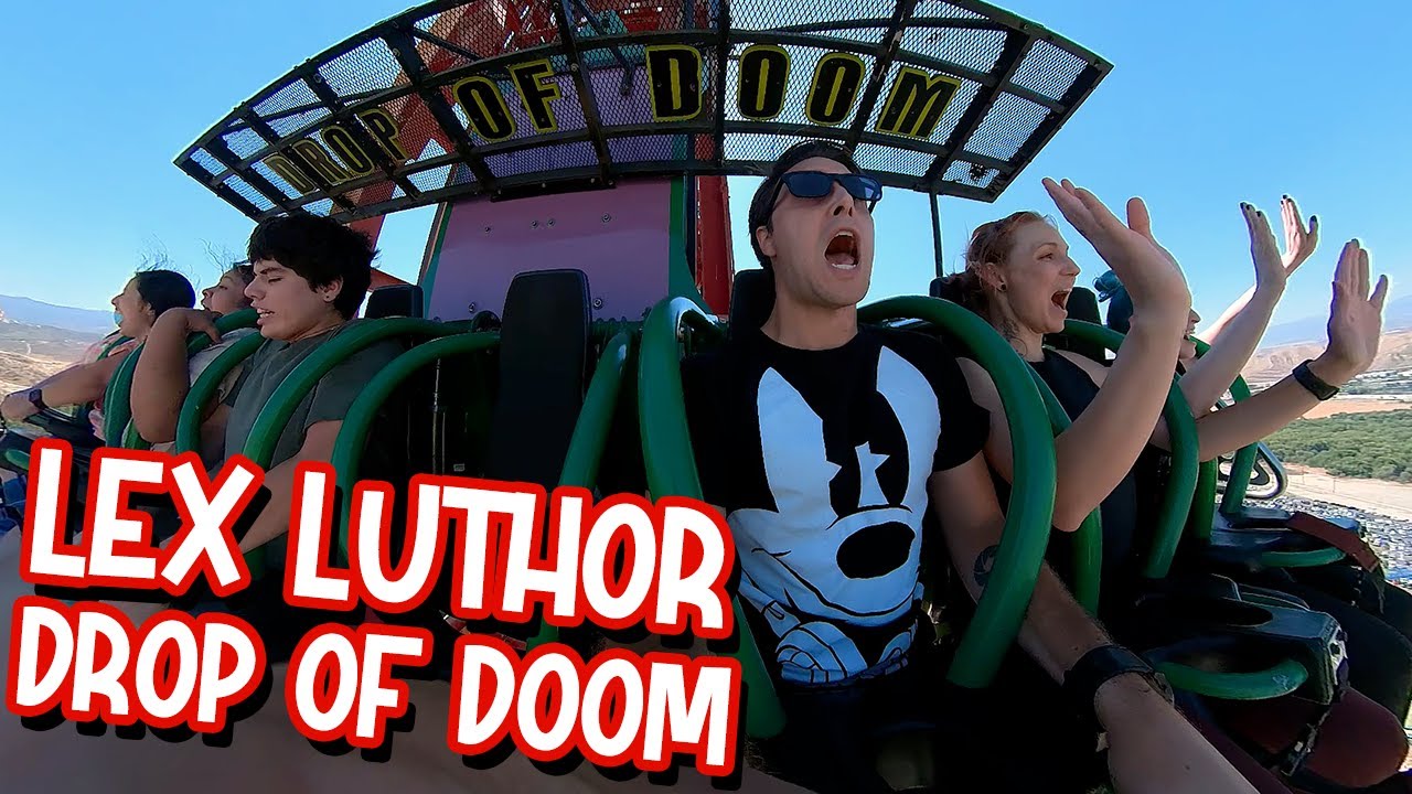 Lex Luthor Drop Of Doom Six Flags Magic Mountain POV 2021 - YouTube
