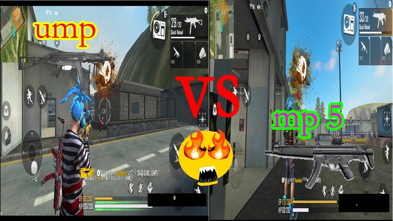 ump vs mp5 free fire || which gun is best || - YouTube