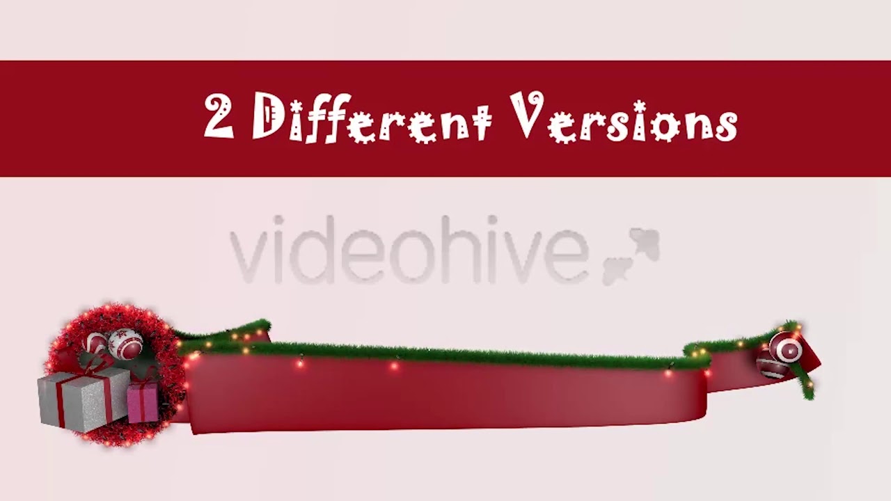 Christmas Lower Third | Motion Graphics - Videohive template - YouTube