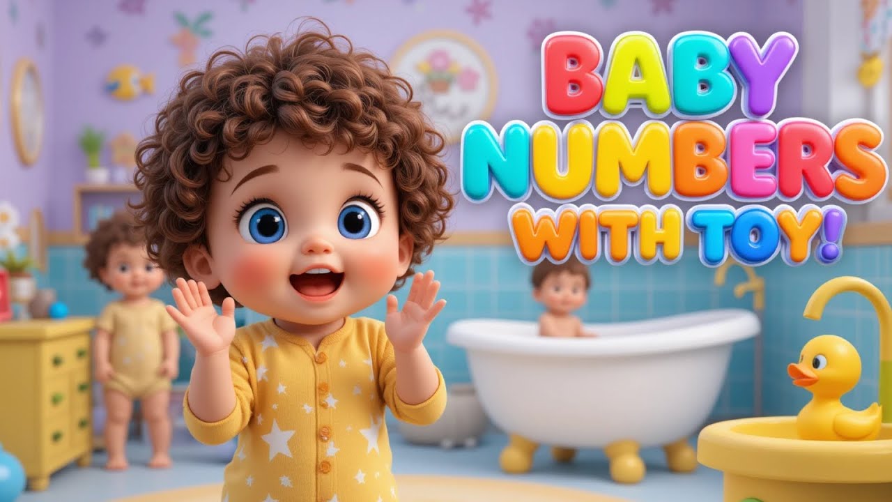 TOON BABY COUNTS NUMBER WITH TOYS Learning Song | FUN NURSERY RHYMES ...