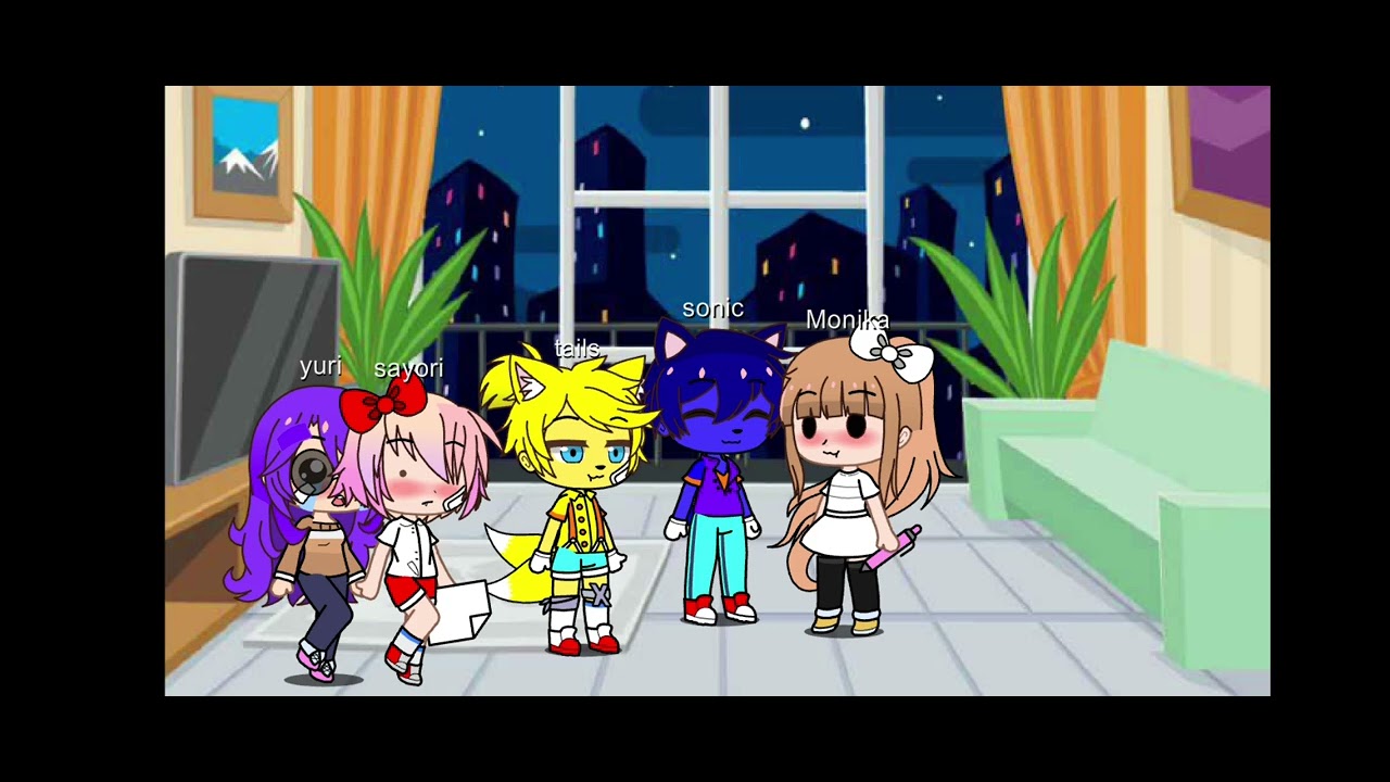 ddlc meets sonic part 2 or 3 the sleepover The introduction - YouTube