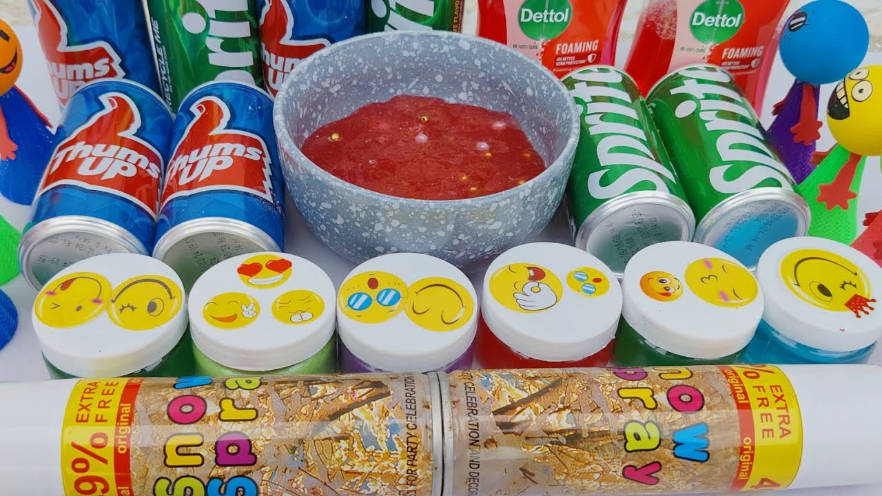Rainbow slime pool foam clay satisfying slime rainbow slime kinetic ...