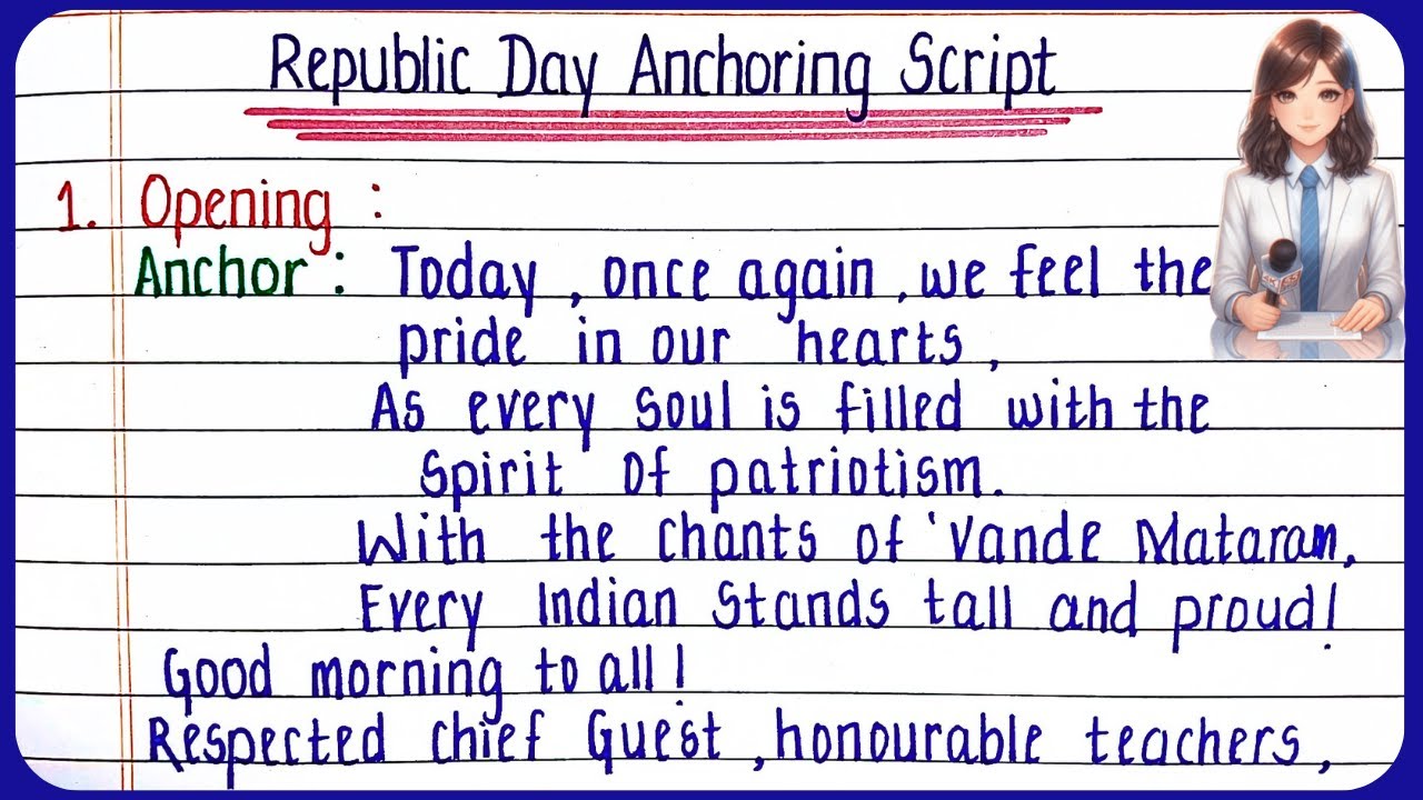 Republic Day complete anchoring script | Republic Day anchoring script ...