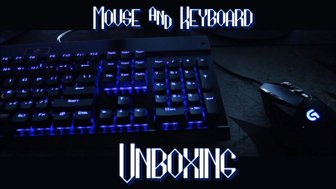 New Gaming Keyboard & Mouse Unboxing! Logitech G502 & EagleTec KG010 ...