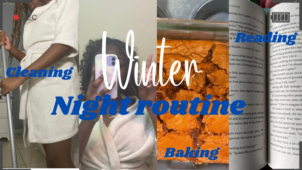 WINTER Night Routine*Realistic*|Baking,hygiene,haul, and more! - YouTube