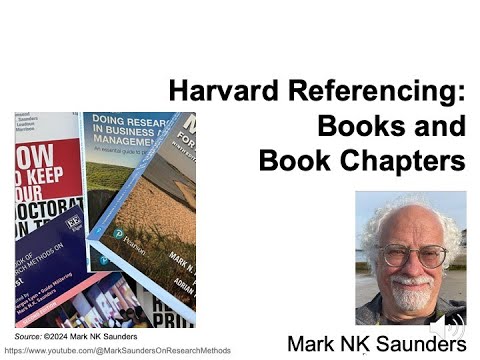 Harvard referencing: books and book chapters - YouTube