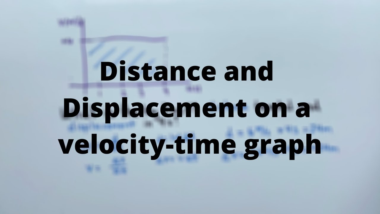 Finding the Distance and Displacement on a Velocity-Time Graph ...