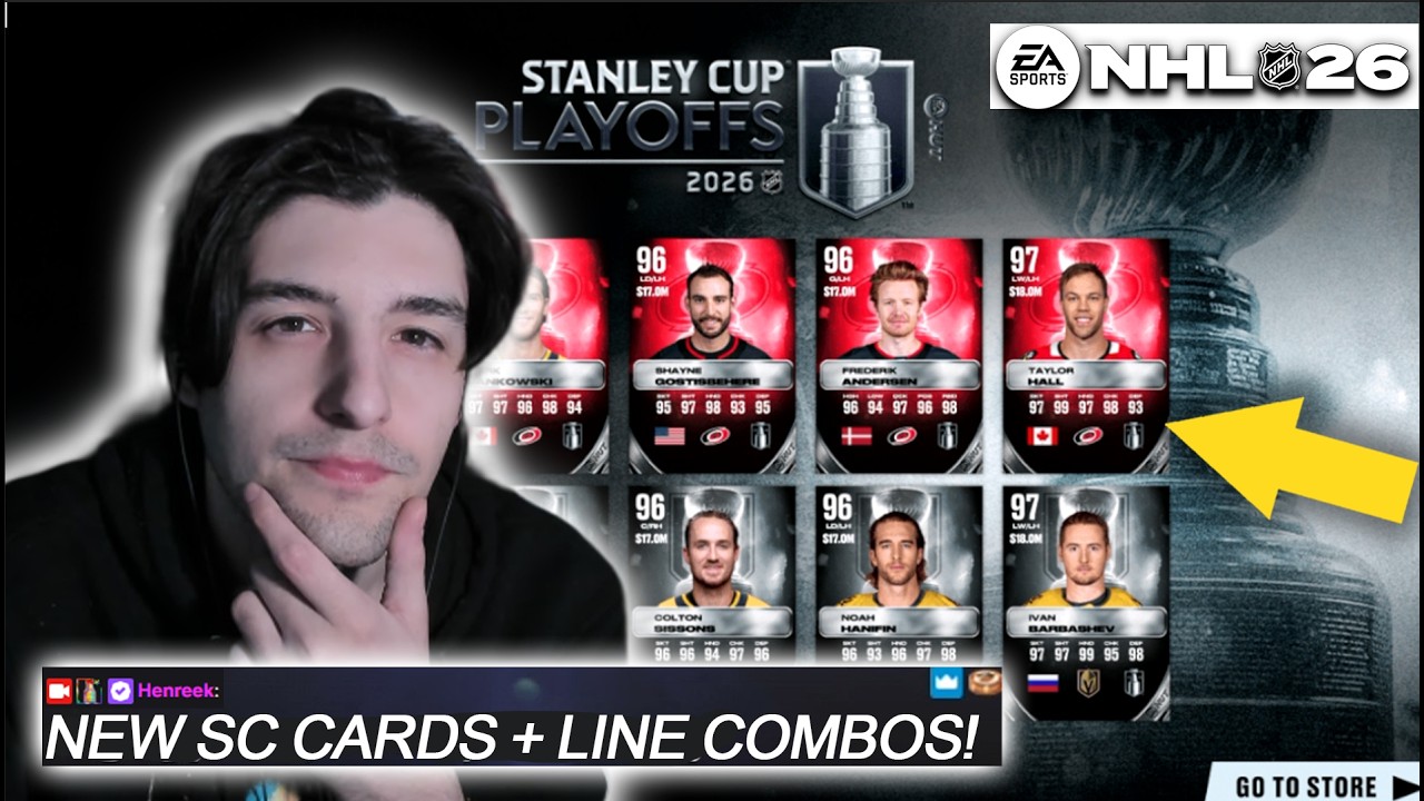 NEW LINE COMBOS + STANLEY CUP CARDS I NHL 26 HUT - YouTube