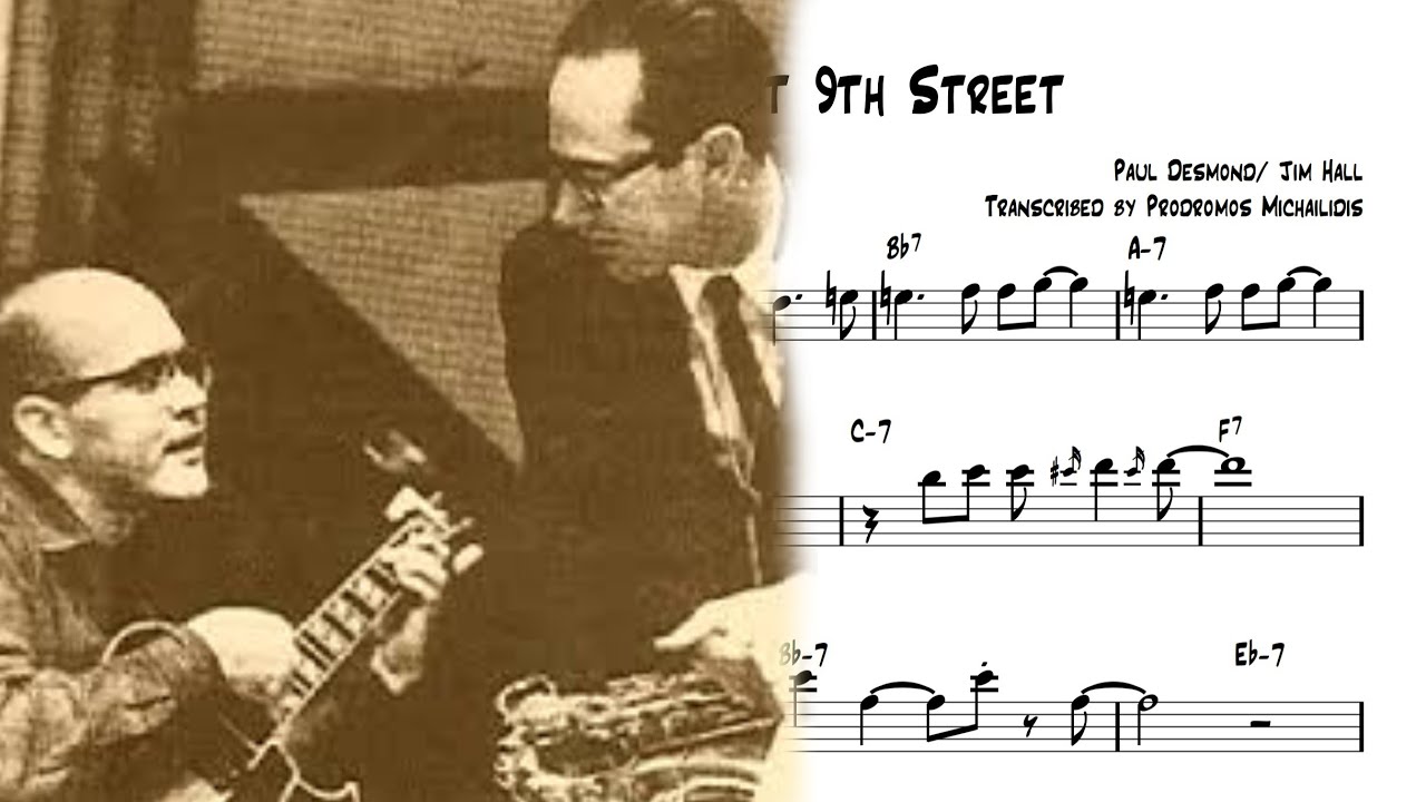 The Girl From East 9th Street - Paul Desmond Transcription - YouTube