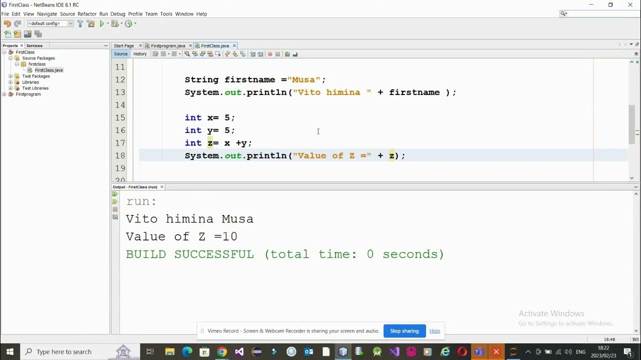 First Programming Class in Xitsonga Part3 - YouTube