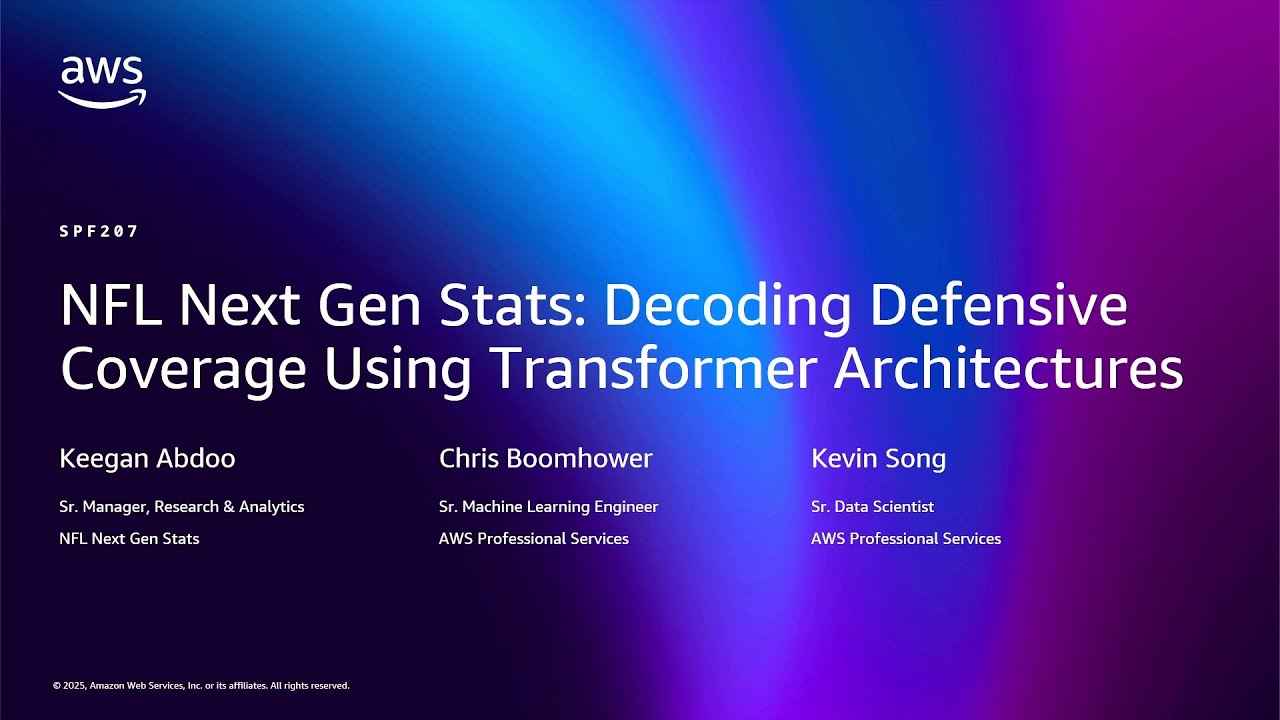 AWS re:Invent 2025 - NFL Next Gen Stats: Decoding Defensive Coverage ...