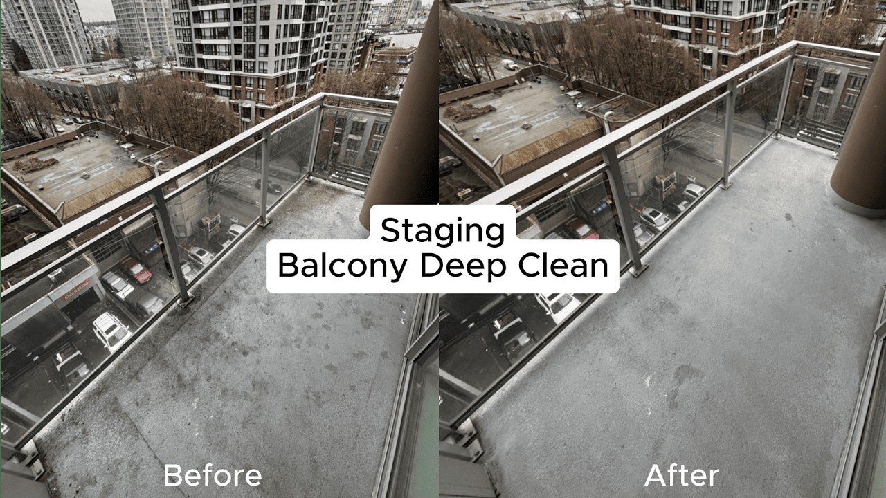 Full Staging Balcony Deep Clean - YouTube