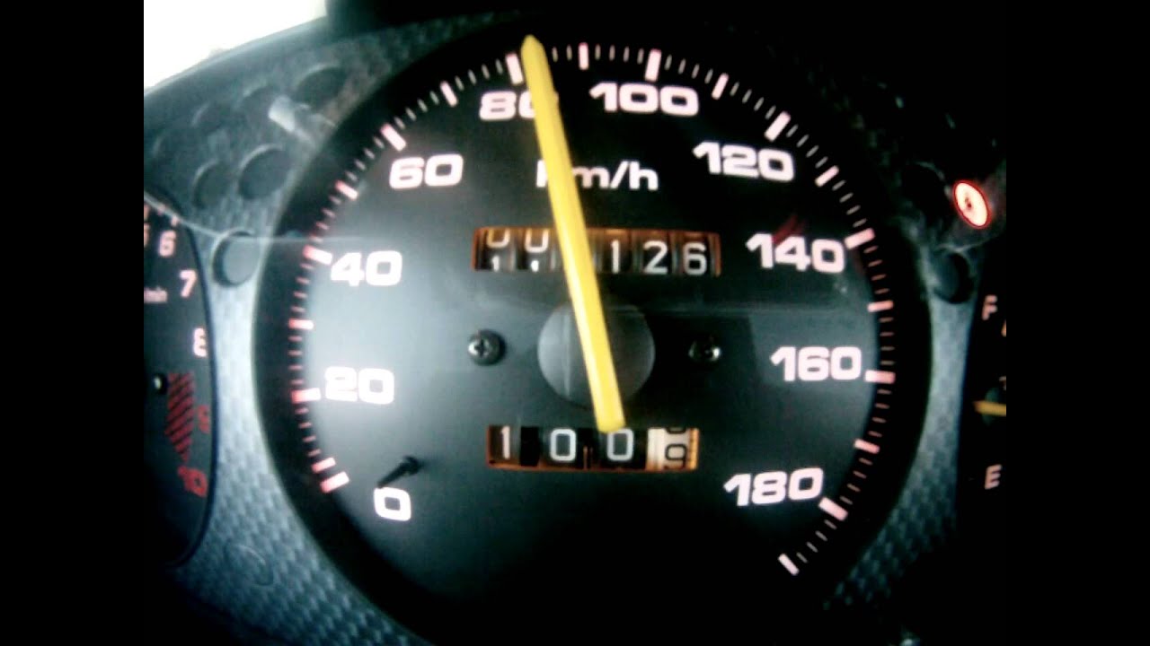 Honda Civic ek9 Type R VTEC 3rd gear pull Speedo shot - YouTube